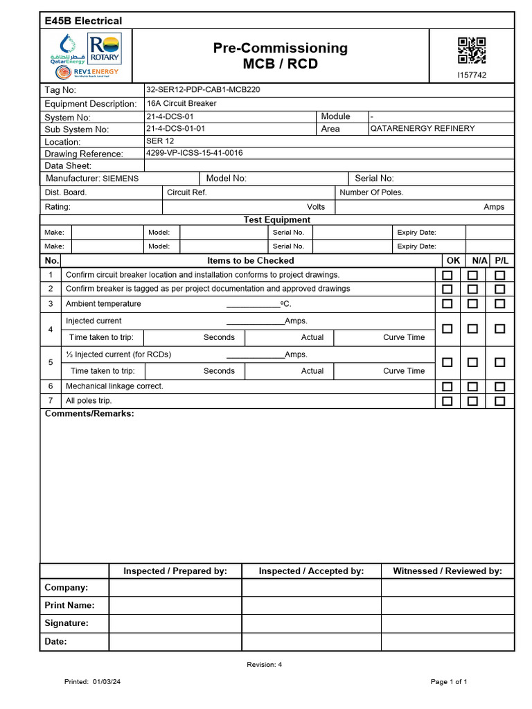 32 Ser12 PDP Cab1 Mcb220e45b - NTF - 157742 | PDF | Electrical ...