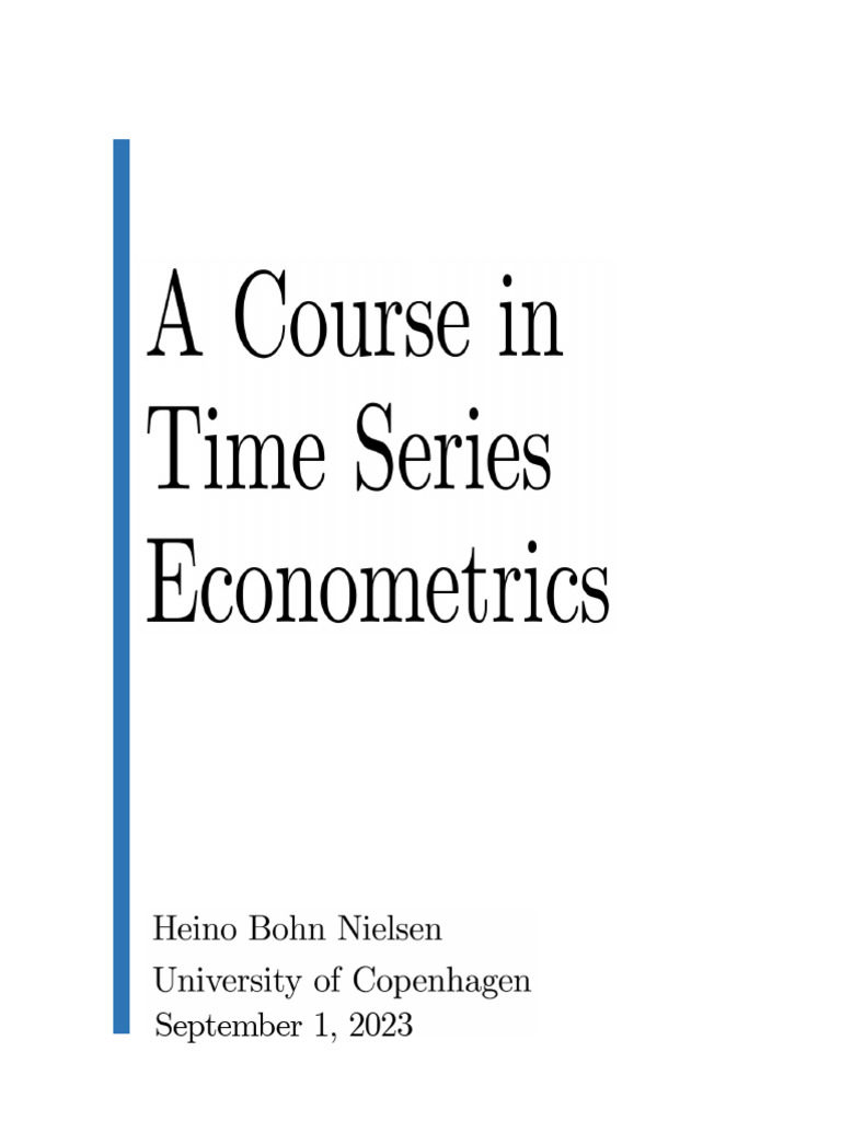Course v13 | PDF | Time Series | Statistical Analysis