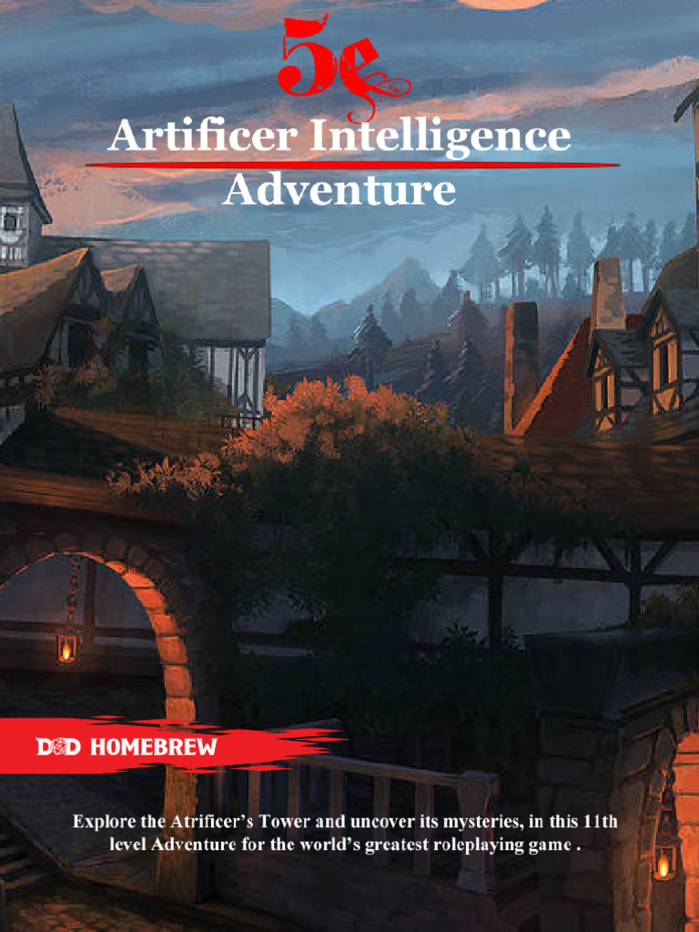 Artificer Intelligence Adventure v1.1 | PDF
