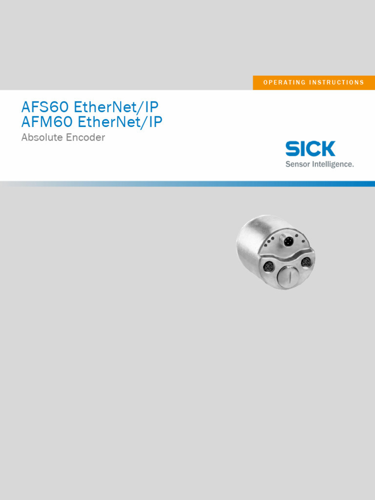 Absolute Encoder AFM60 EtherNet IP Manual | PDF | Internet Protocols ...