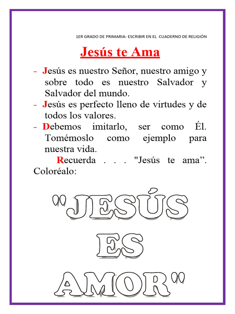 Jesús Te Ama | PDF
