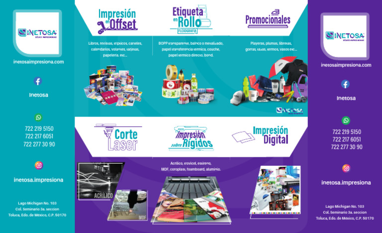 Productos de impresión Inetosa | PDF