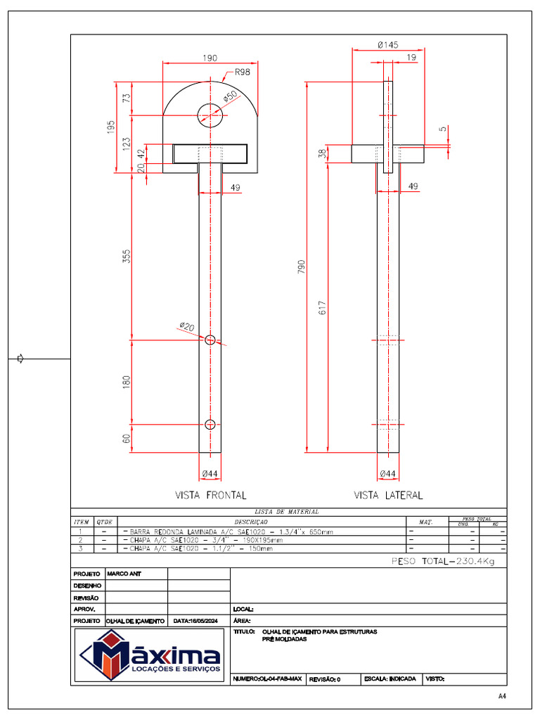 Projeto 01 - Maxima - Rev2 | PDF