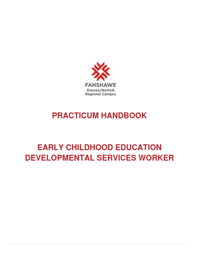 Practicum Guide for ECE Students | PDF | Pediatrics | Public Health