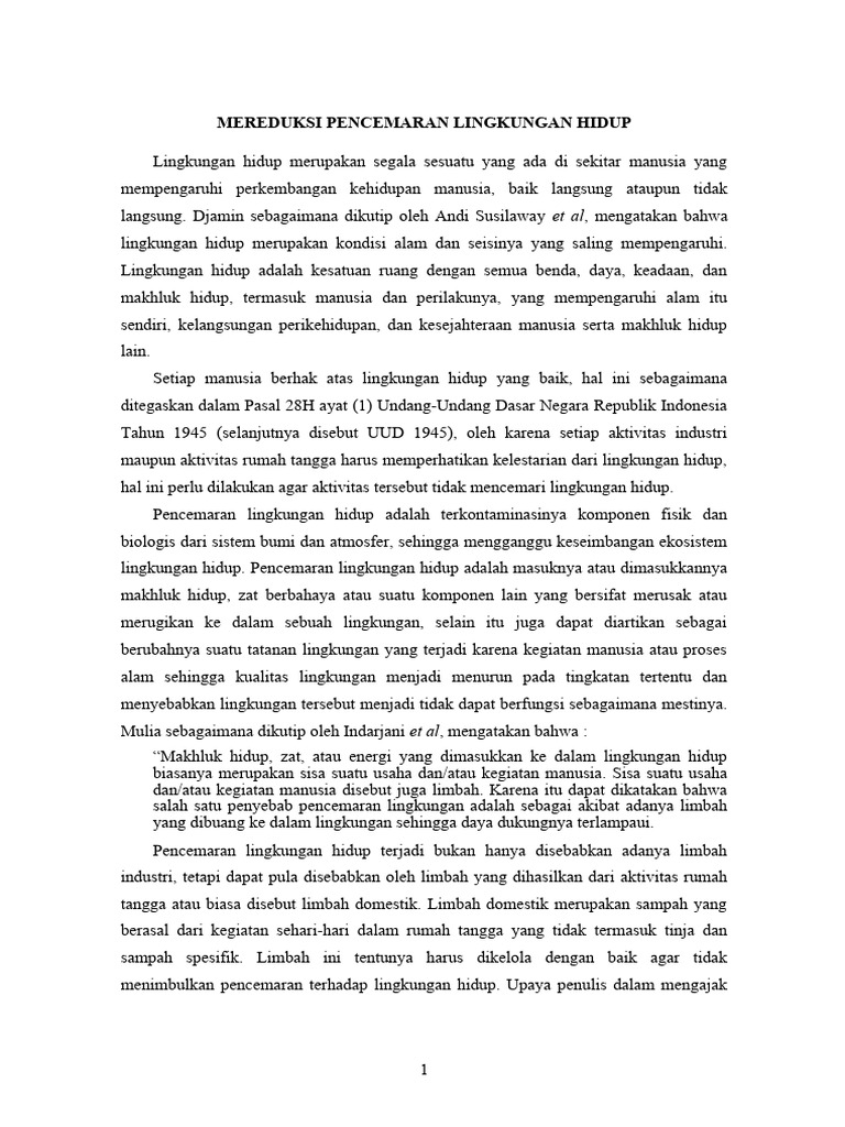 Reduce Pada Lingkungan Hidup | PDF | Sains & Matematika