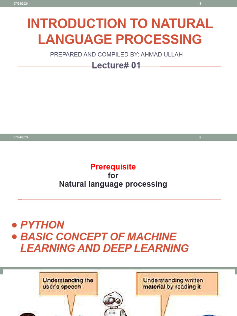 Introduction To Natural Language Processing | PDF | Parsing | Syntax