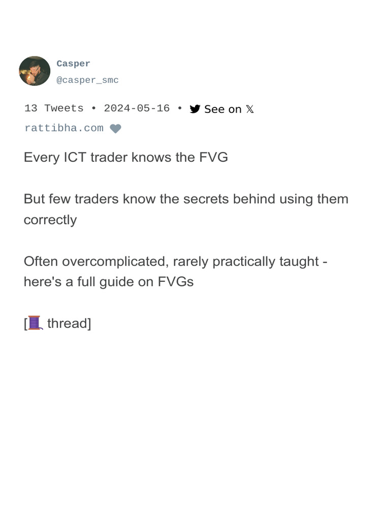 Mastering FVGs for ICT Traders | PDF | Self-Improvement