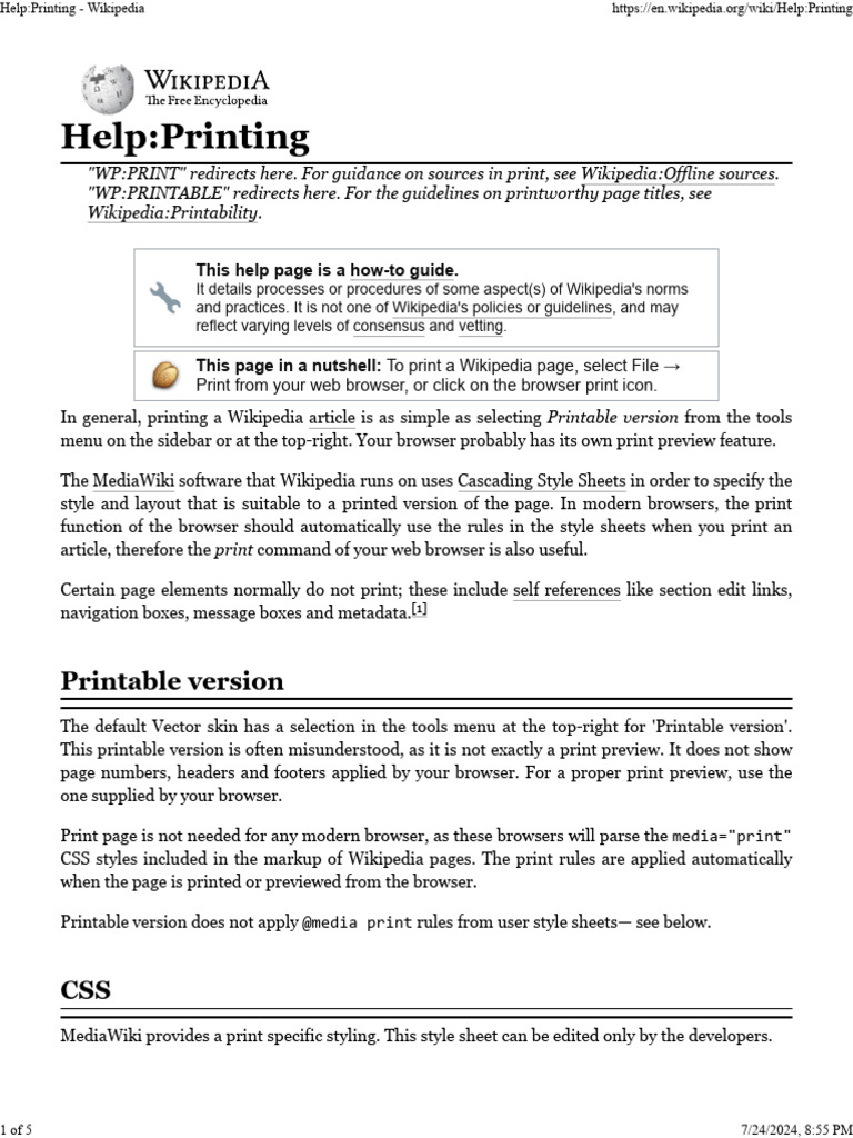 How to Print Wikipedia Pages | PDF | Wikipedia | Computing