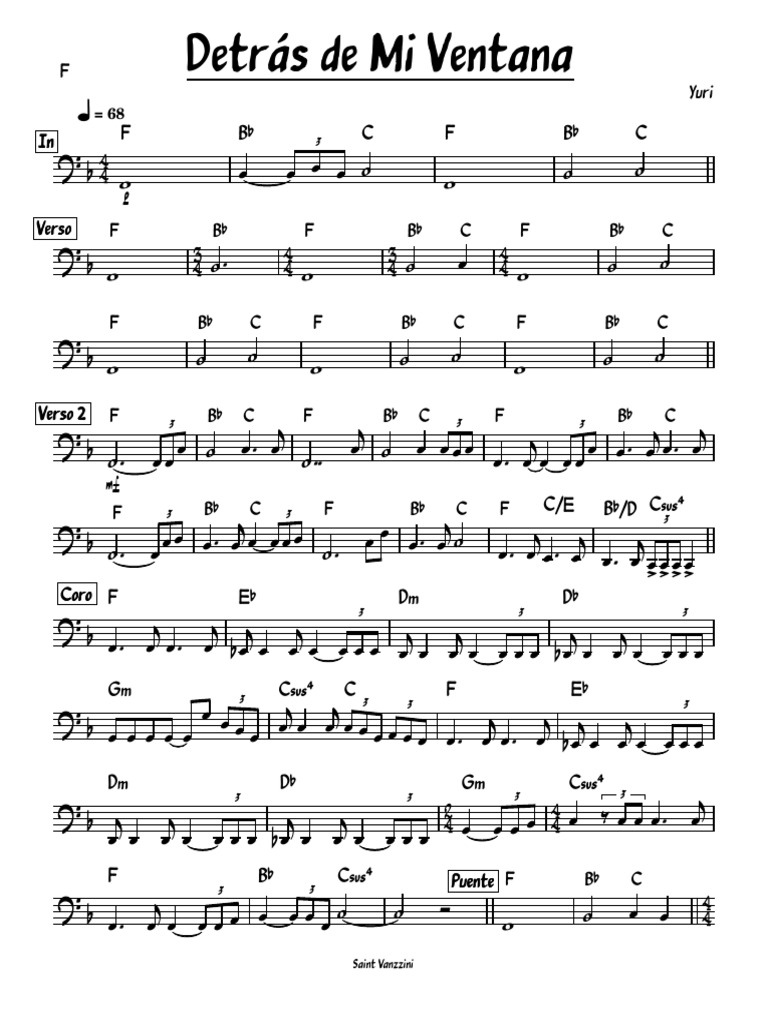 Detras de Mi Ventana - Yuri | PDF
