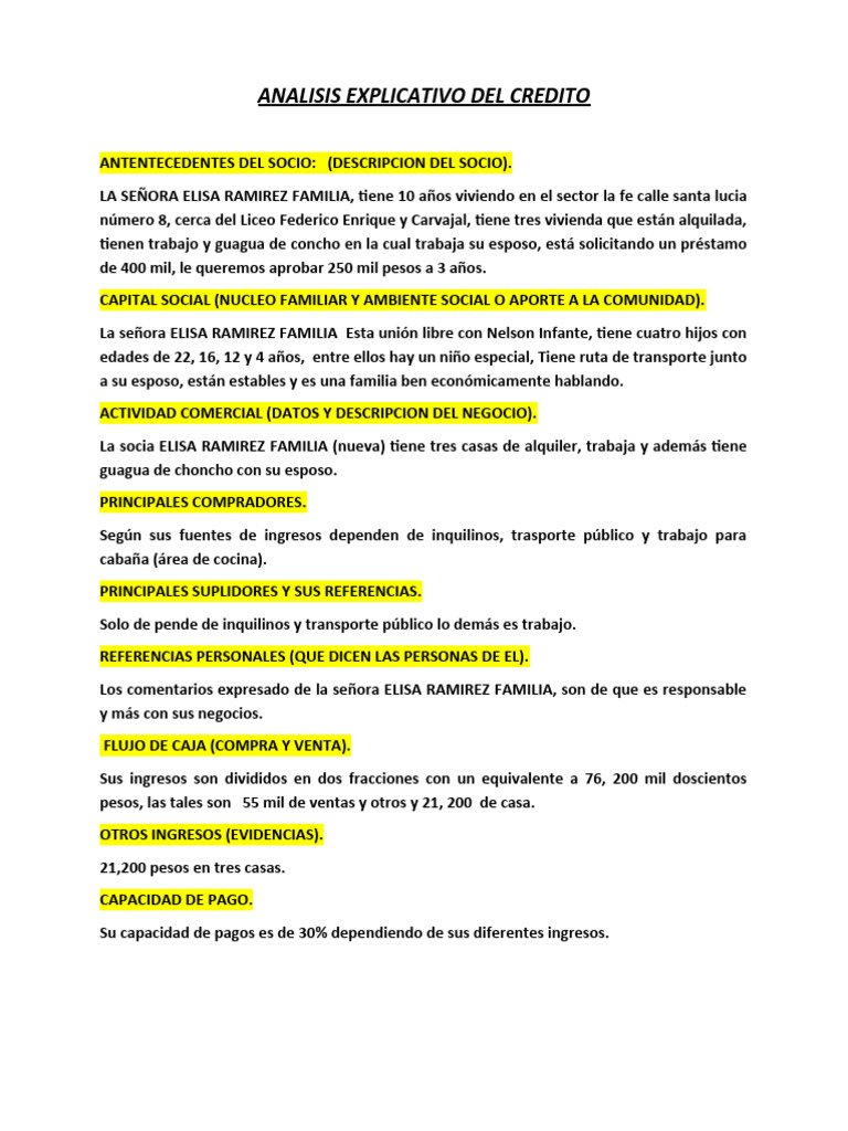 Elisa Ramirez Familia | PDF | Economias