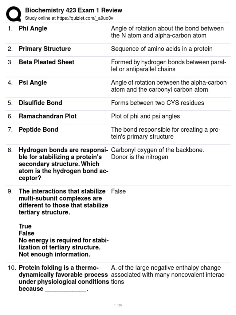 Biochem 2 | PDF | Protein Folding | Proteins