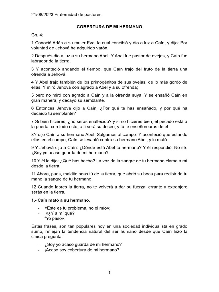 Cobertura de Mi Hermano | PDF | Cristo (título) | Creencia religiosa y doctrina