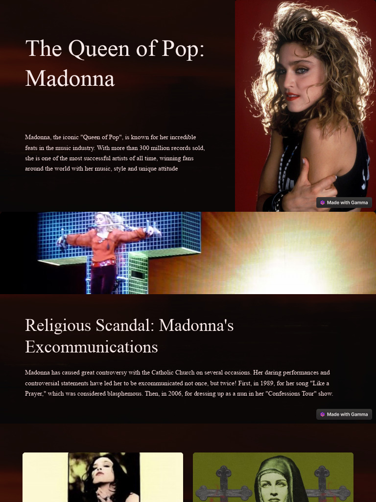 The Queen of Pop Madonna | PDF