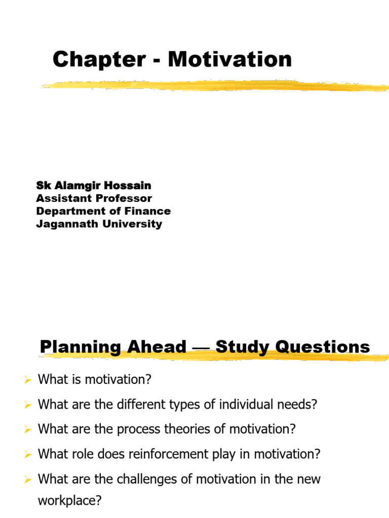Understanding Workplace Motivation | PDF | Motivational | Motivation