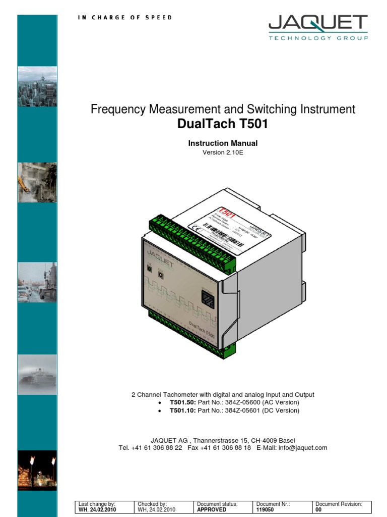 Jaquet T501 Manual | Download Free PDF | Relay | Computer Network