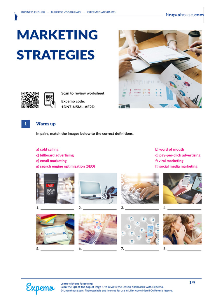 Marketing Strategies American English Student B1 B2 | PDF | Advertising ...