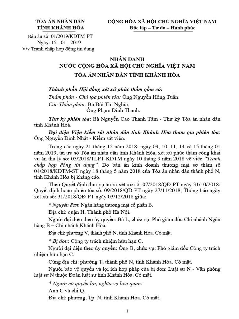 Ban An Bidv Cuong Thinh Ban Ma Hoa | PDF