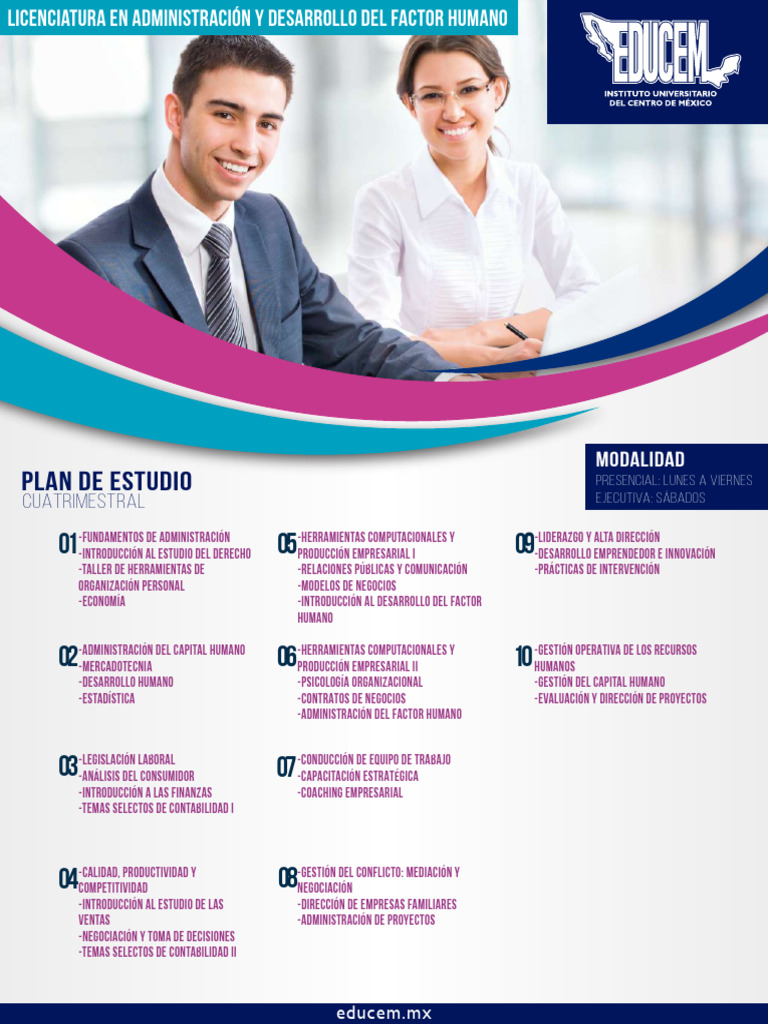 Licenciatura en Administracion y Desarrollo Del Factor Humano | PDF | Business | Gestión de ...