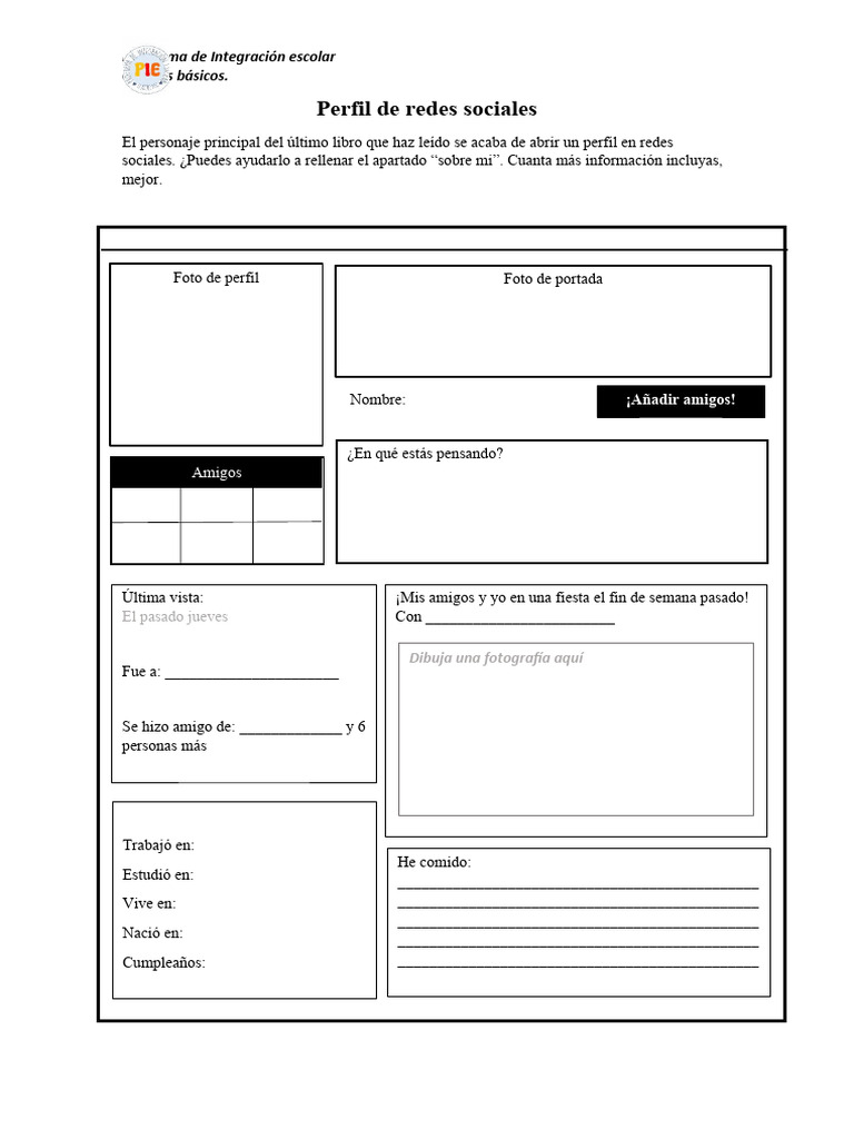 Creación de Perfil Social Escolar | PDF
