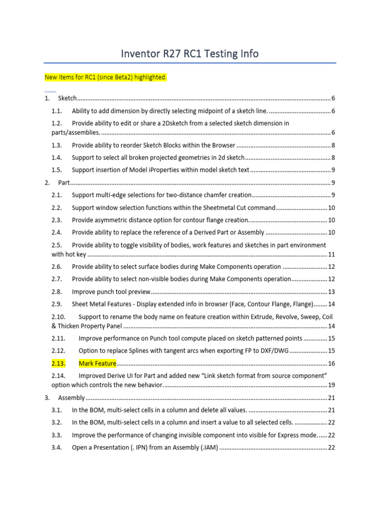 Inventor R27 Testing Info - RC1 | PDF | Rendering (Computer Graphics ...