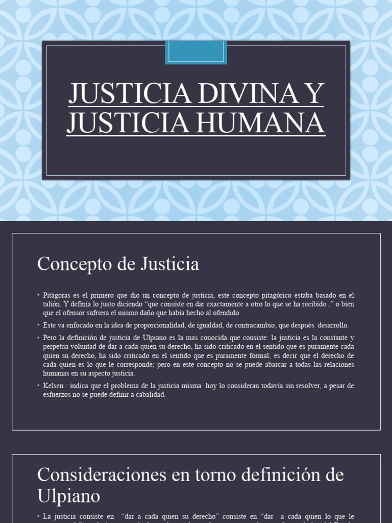 Justicia Divina y Justicia Humana^J Justicia Individual y Justicia ... Justicia Divina y Justicia Humana^J Justicia Individual y Justicia ...
