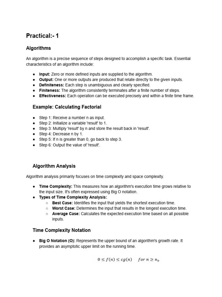 Prac 1,2,3 | PDF | Time Complexity | Algorithms