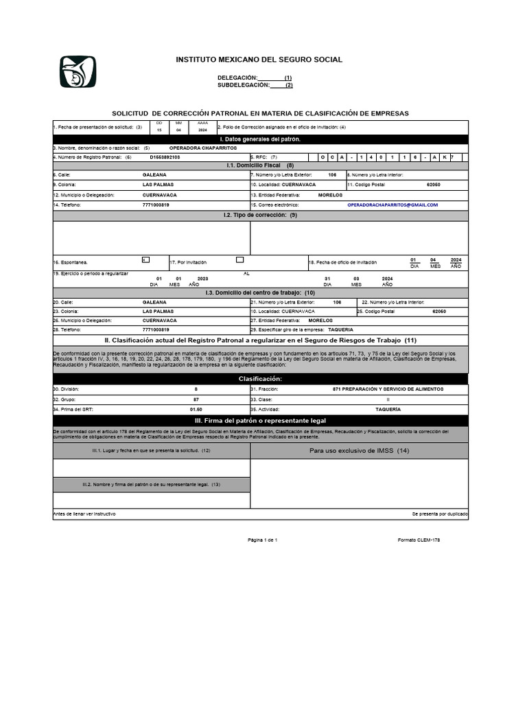 CLEM-178 Editable | PDF