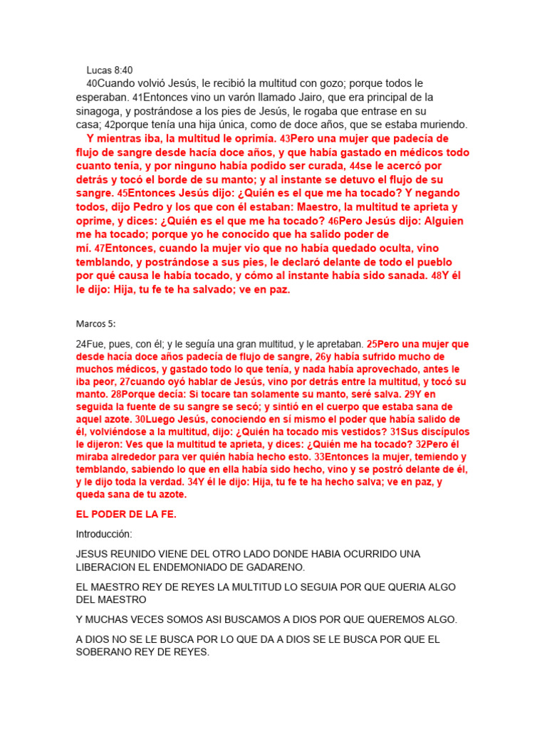 EL PODER DE LA FE | PDF | Fe | Jesús