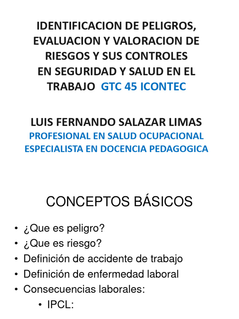 Peligros GTC 45 | PDF | Radiación