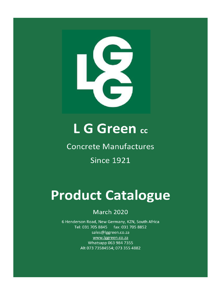 LG-Green-Catalogue-2020 | PDF
