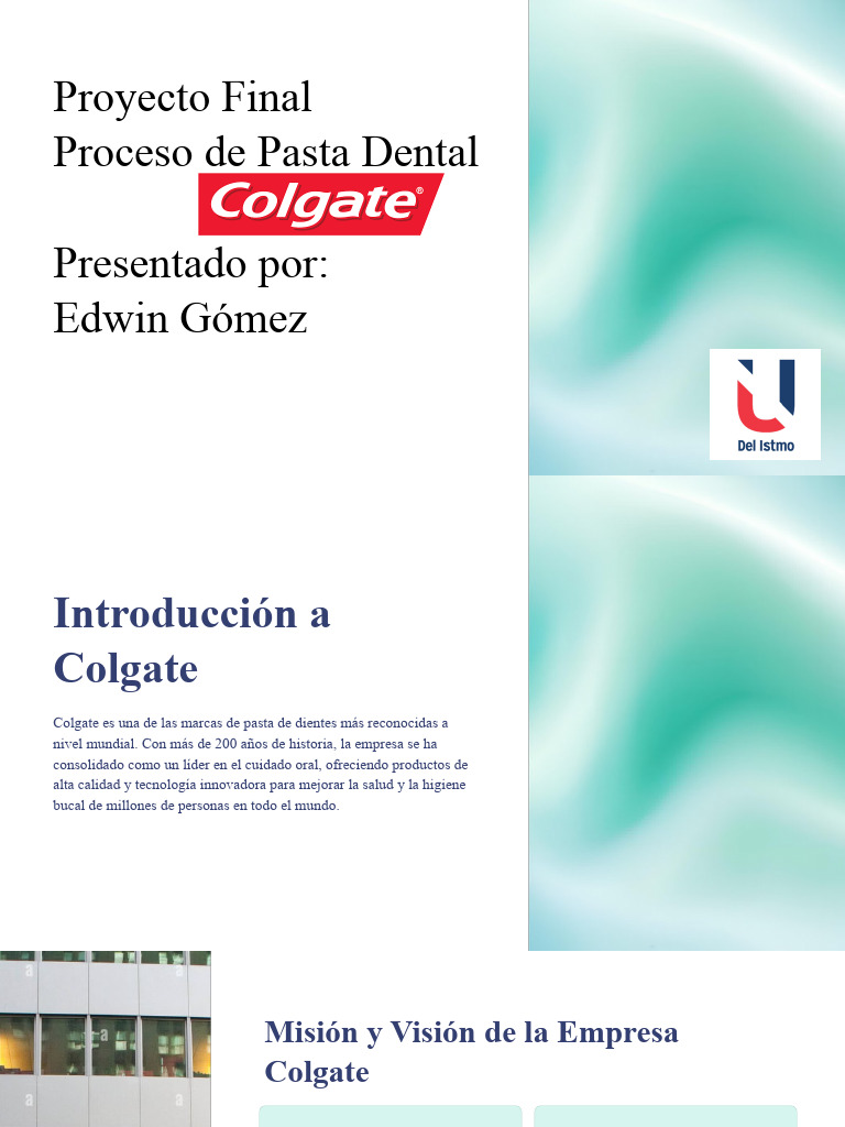 Proyecto Final Colgate | PDF | Calidad (comercial) | Business