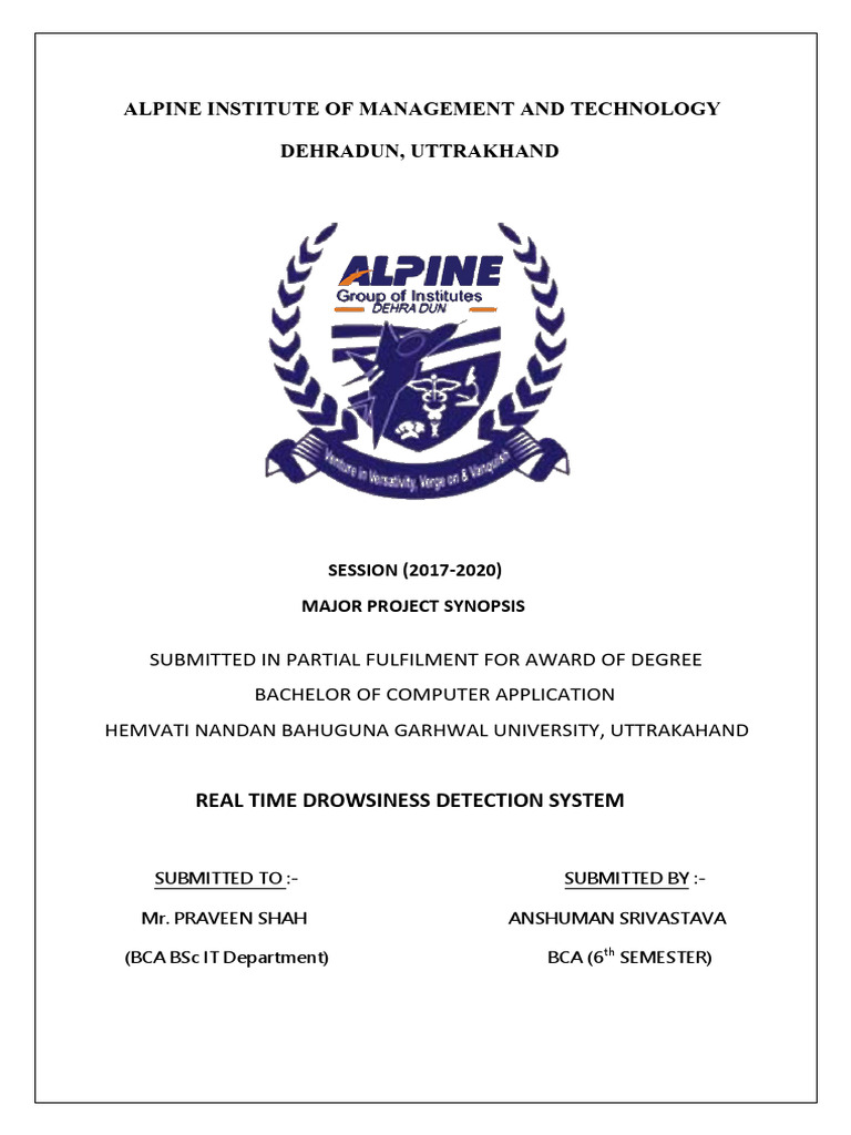 Real Time Drowsiness Detection System | PDF | Python (Programming Language) | Machine Learning