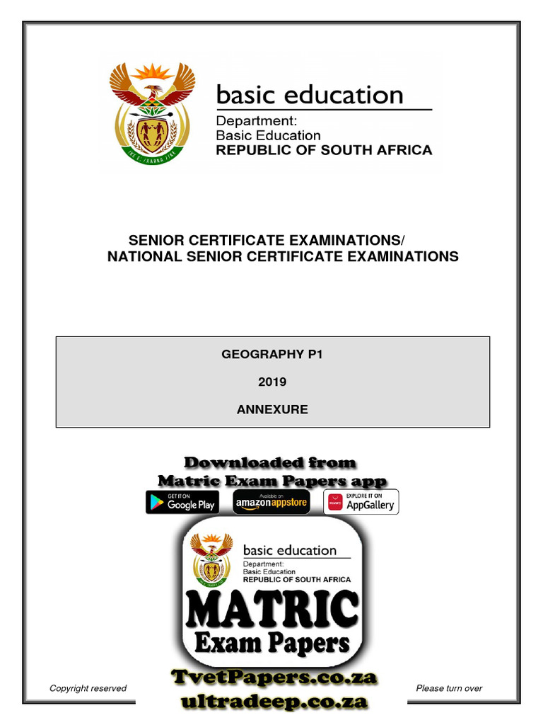 Geography P1 May-June 2019 Annexure Eng | PDF | International Trade ...