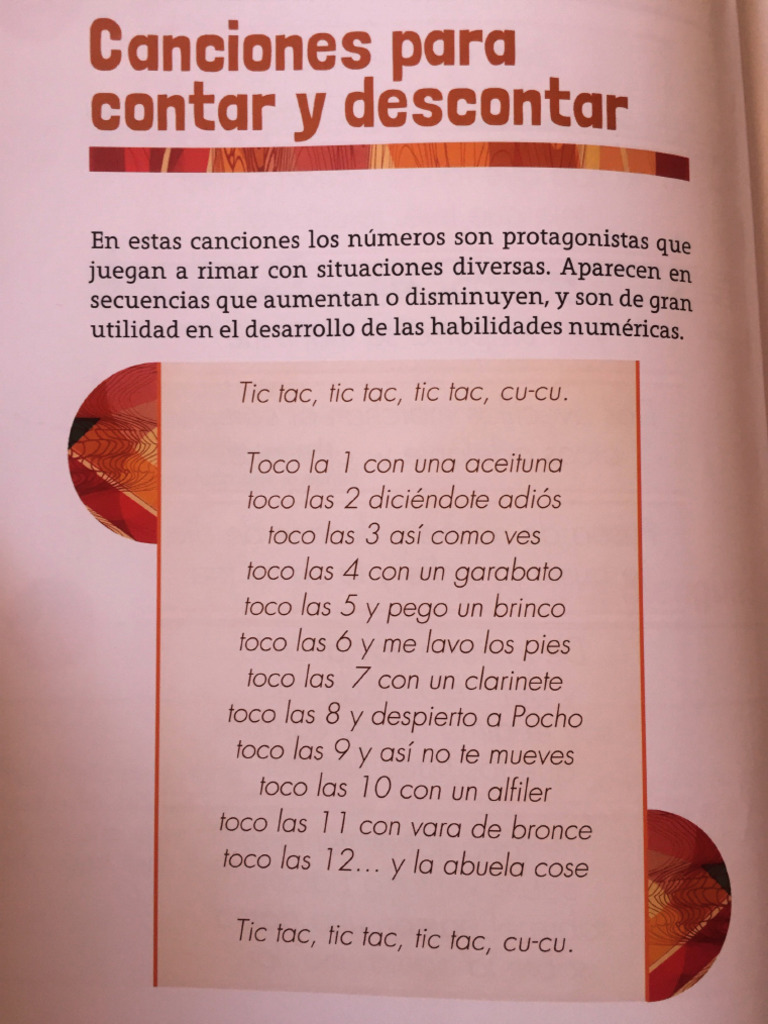 Canciones para Contar y Descontar | PDF