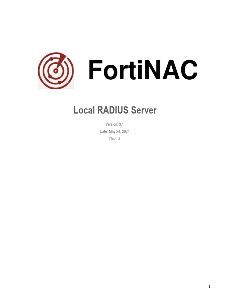 FortiNAC Local RADIUS Server v9 | PDF | Radius | Transport Layer Security
