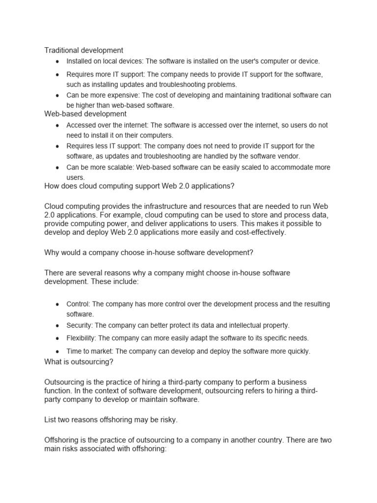 ICT | PDF | Cloud Computing | Outsourcing