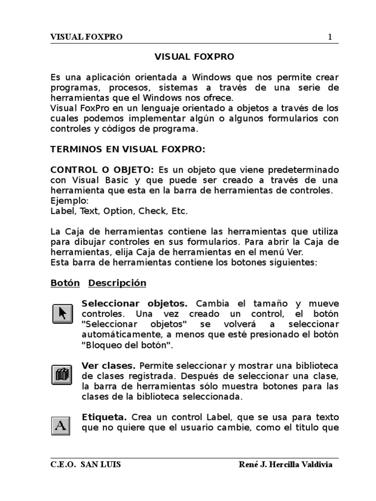 Separata de Visual FoxPro | PDF | Programa de computadora | Programación