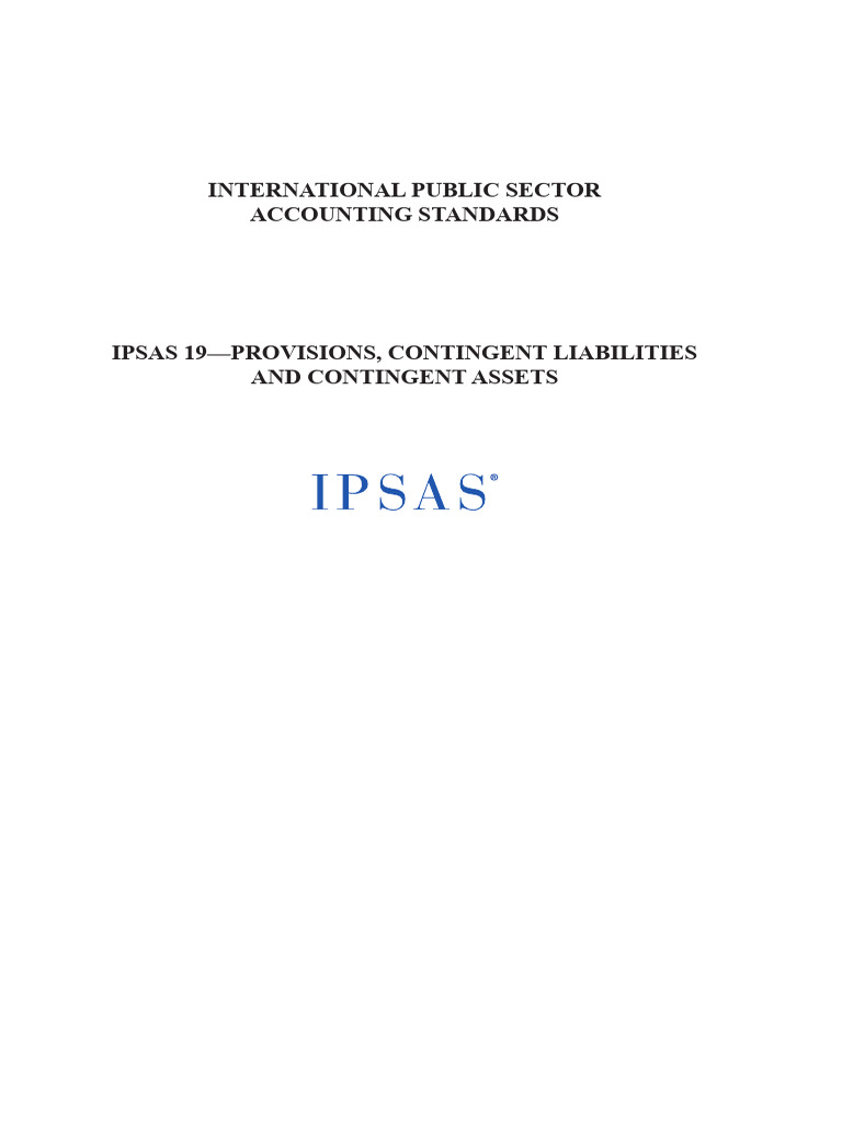 A11 Ipsas 19 | PDF | International Financial Reporting Standards ...