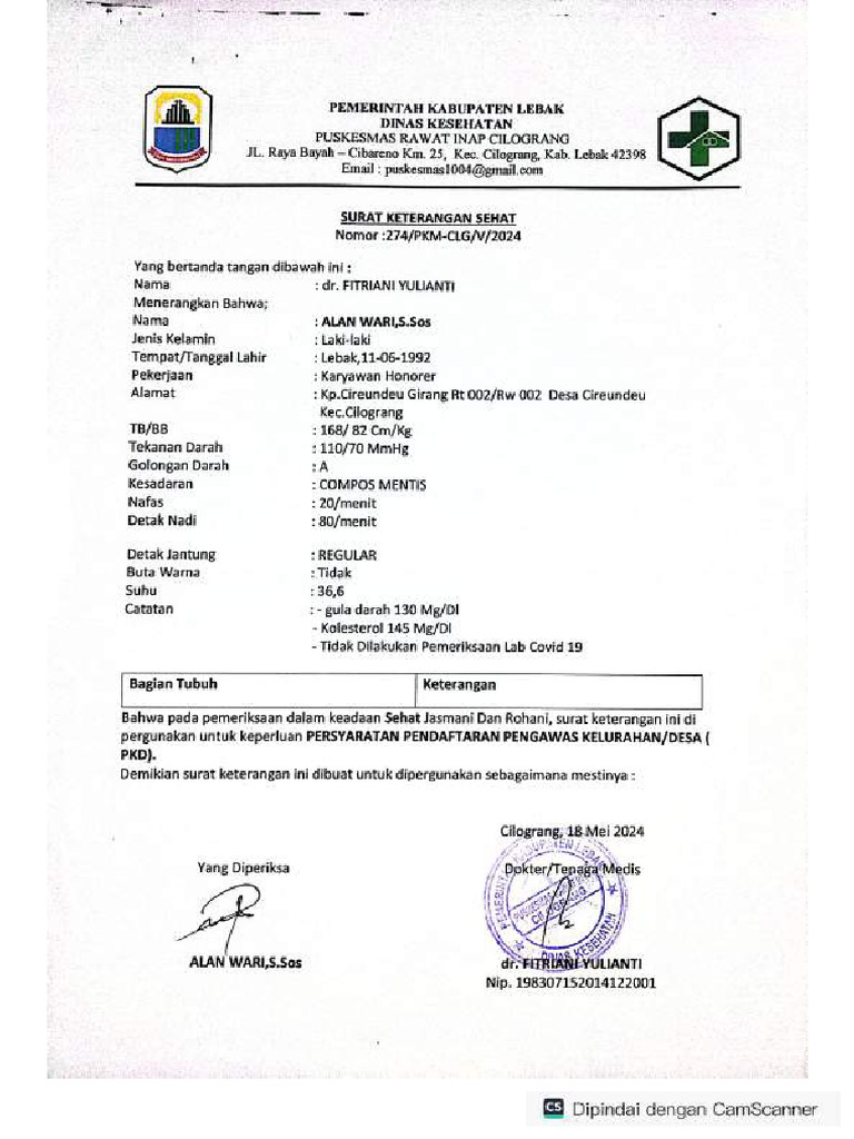 Surat Keterangan Sehat Compressed Pdf