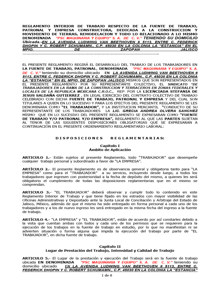 Reglamento de PSC 2024-1-091615 | PDF | Business | México