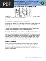 Alter Server Training Manual | PDF | Eucharist | Altar
