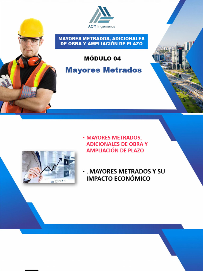 MODULO 04 - MAYORES METRADOS | PDF