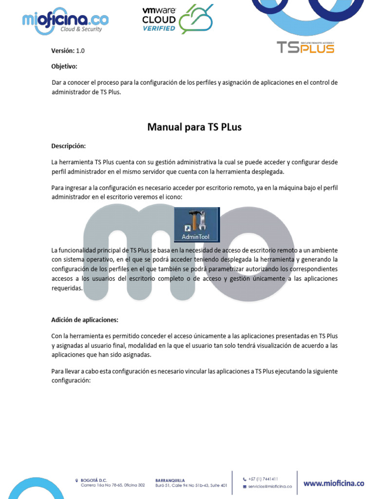 Manual de Configuracion Tsplus | PDF | Software de la aplicacion ... Manual de Configuracion Tsplus | PDF | Software de la aplicacion ...
