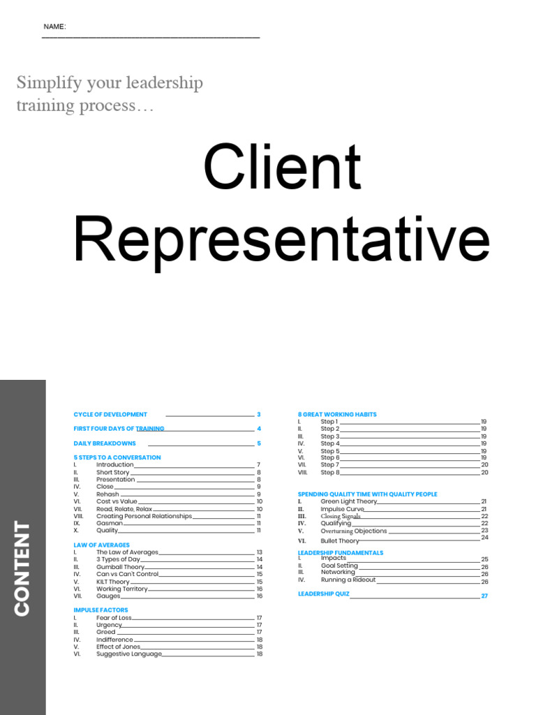 Leadership Training Guide | PDF | Customer | Body Language