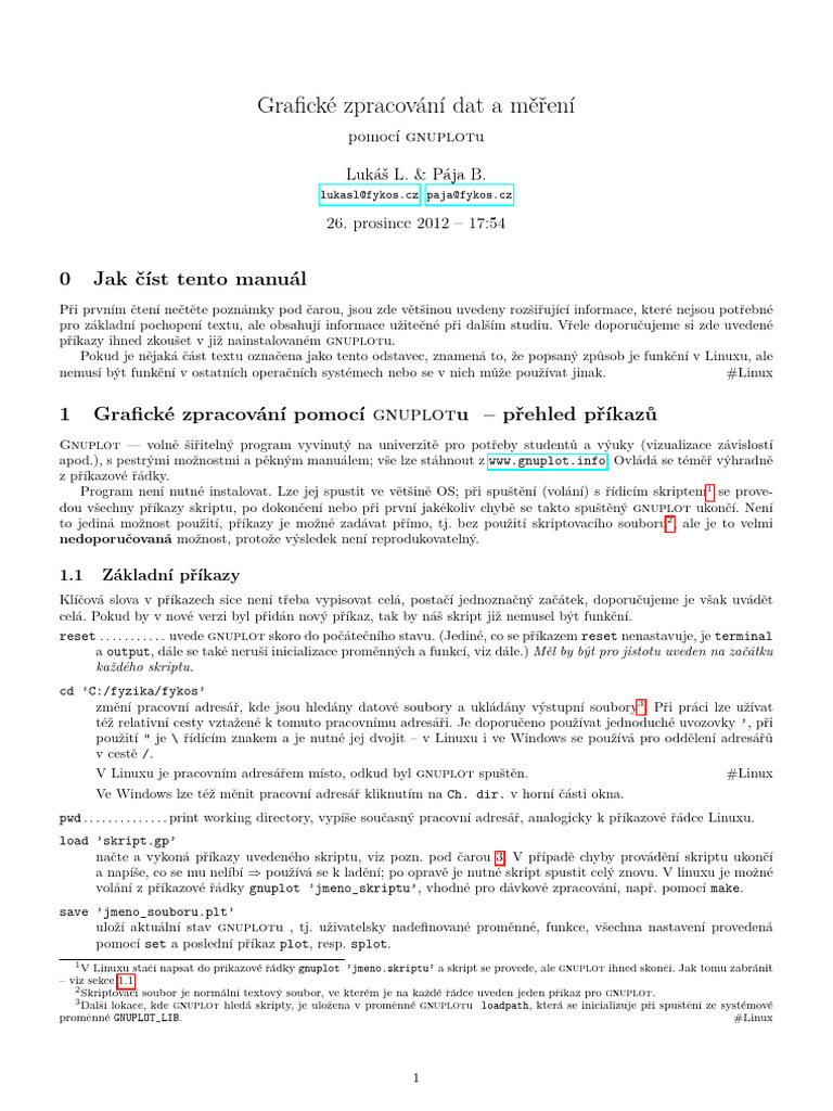 gnuplot-zaklady | PDF gnuplot-zaklady | PDF