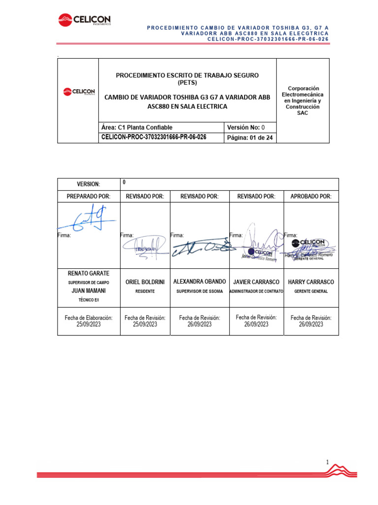 Celicon-Proc-37032301666-Pr-06-026 - V0 - Cambio de Variador Toshiba G3 ...