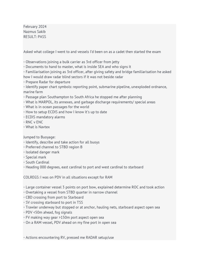 OOW (Unlimited) Orals Report - 2024-02 - Sakib - Pass 2 | PDF