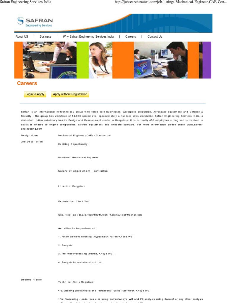 Safran Engineering Services India | PDF | Mechanical Engineering ...