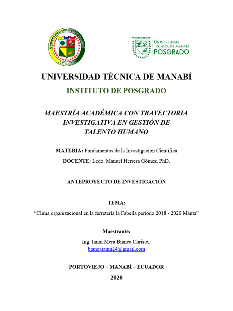 Clima Organizacional en La Fabella | PDF | Business | Gestión del talento