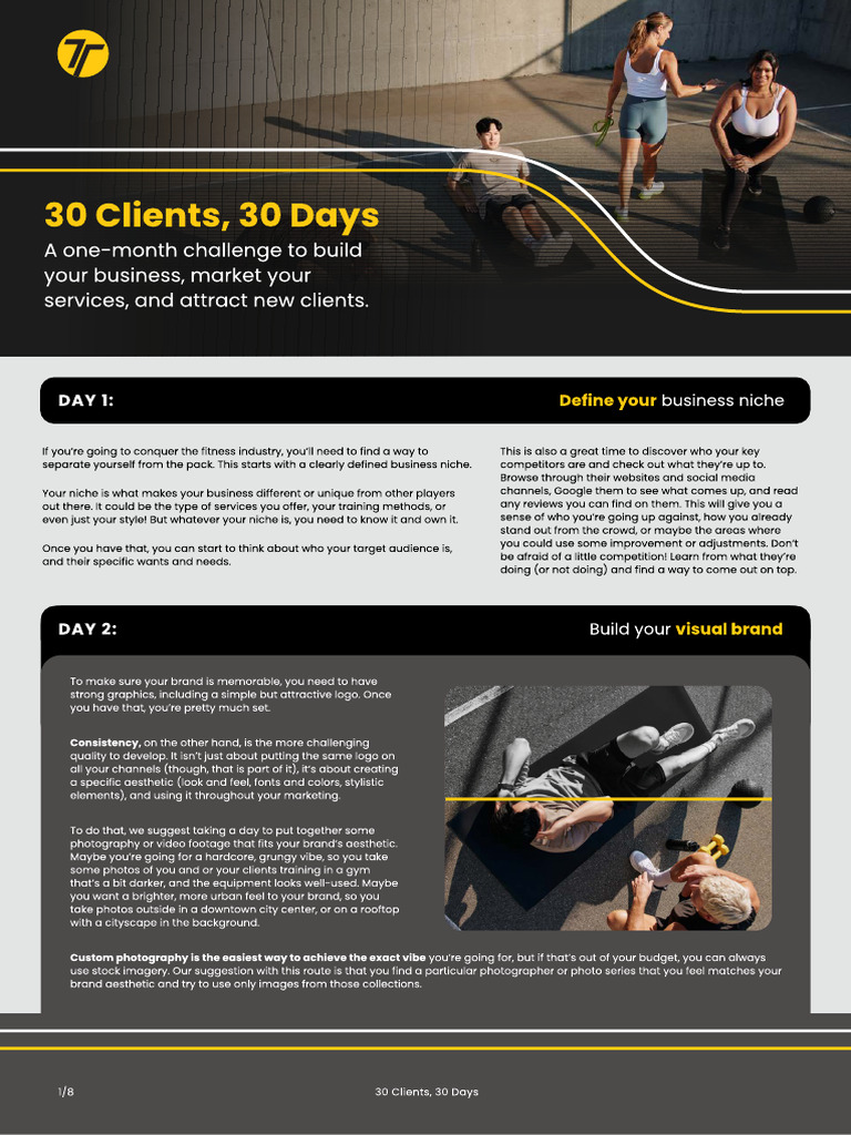 Guide - Get 30 Personal Training Clients in 30 Days Checklist by ABC ...